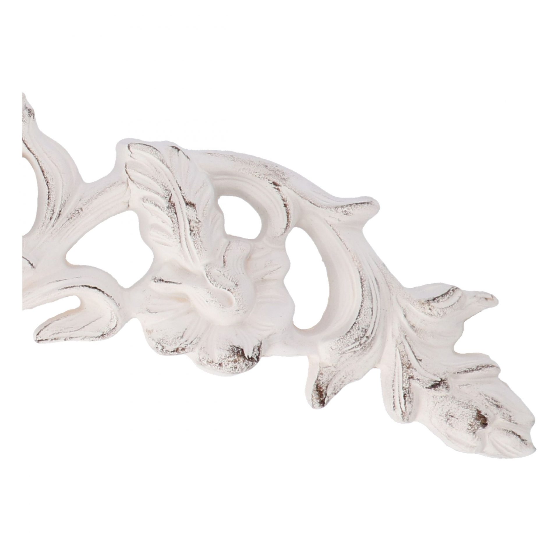 Fregio in legno laccato bianco antico stile barocco