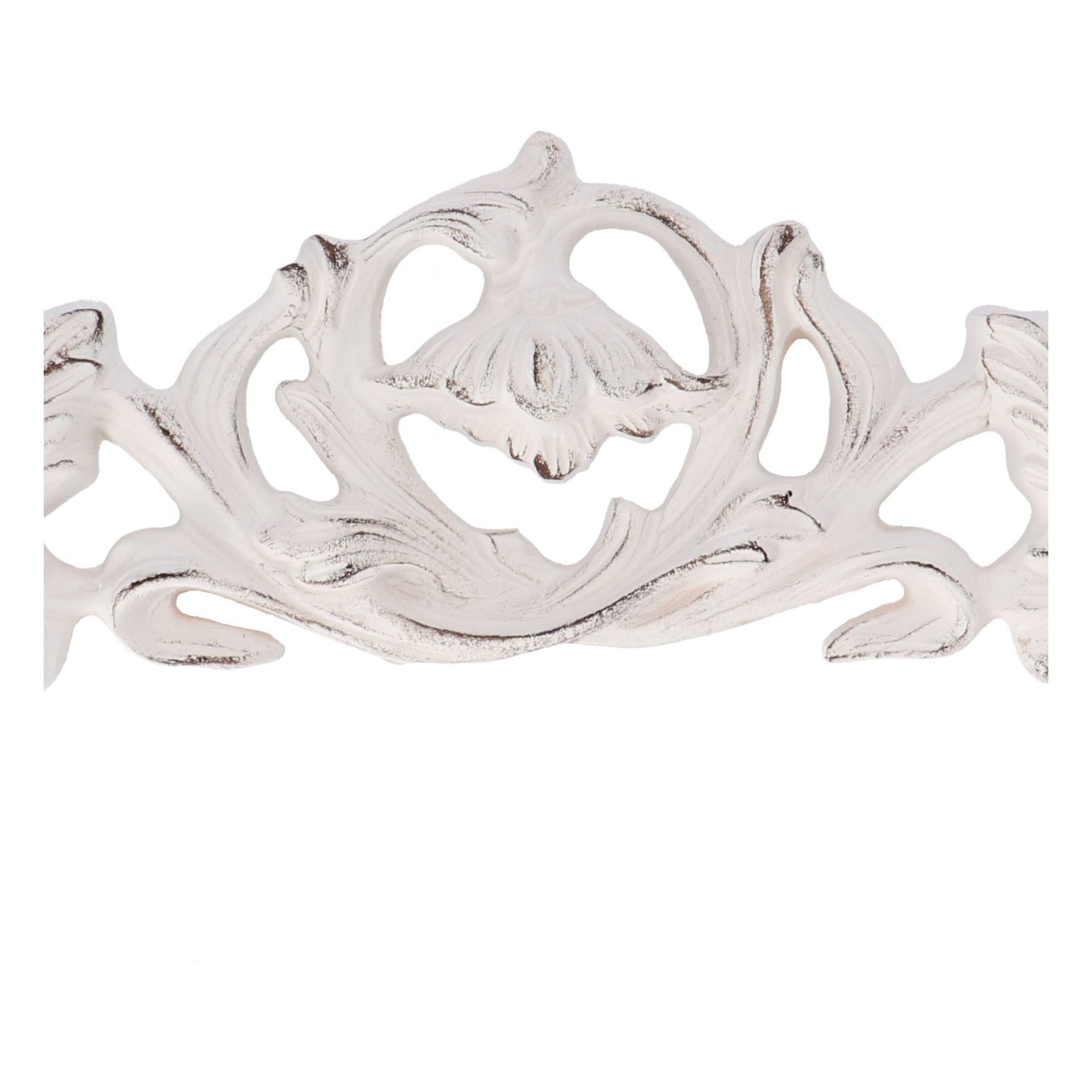Fregio in legno laccato bianco antico stile barocco